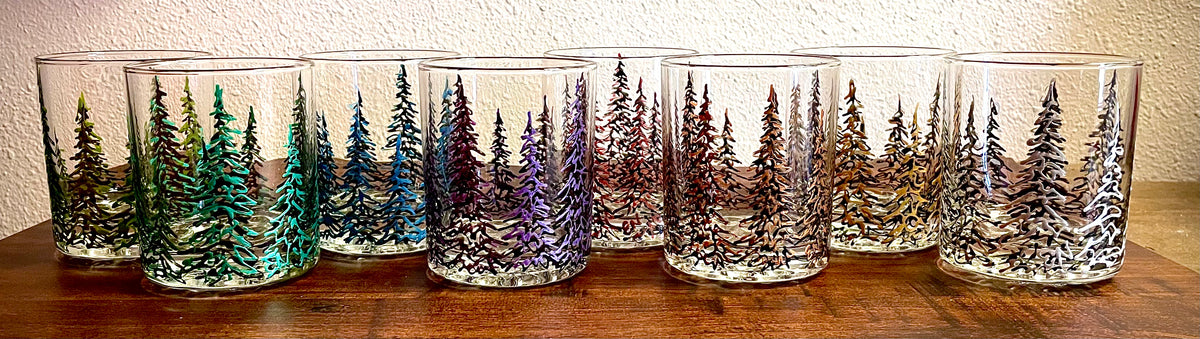Pine Tree Cocktail Glass – Colorado Native Studios
